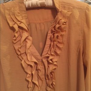 Forever 21 | Tops | Golden Yellow Ruffled Top | Poshmark